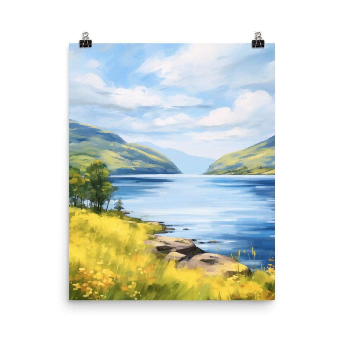 Loch Ness Print, Scottish Highlands Wall Art, Scotland Print, Coastal ...