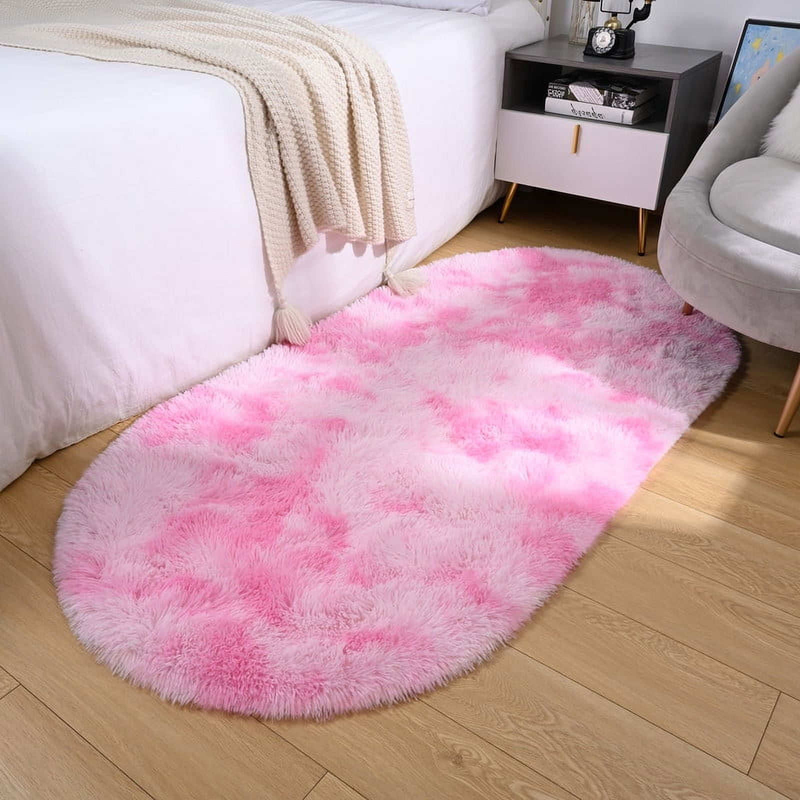 Lochas Fluffy Rugs Fuzzy Carpet Soft Modern Shaggy Area Rug for Bedroom ...