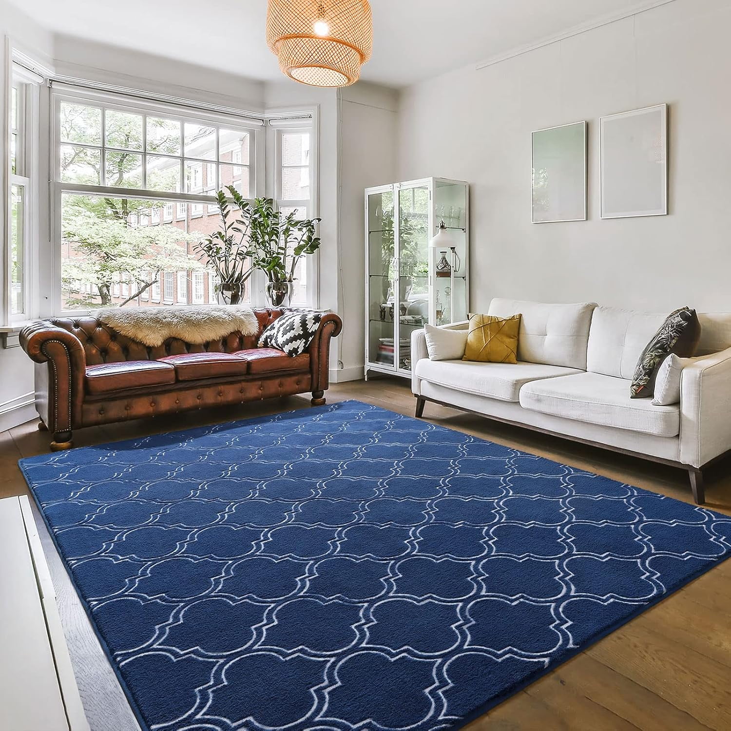 Lochas Fluffy Shaggy Rug Moroccan Geometric Soft Modern Area Rug for ...