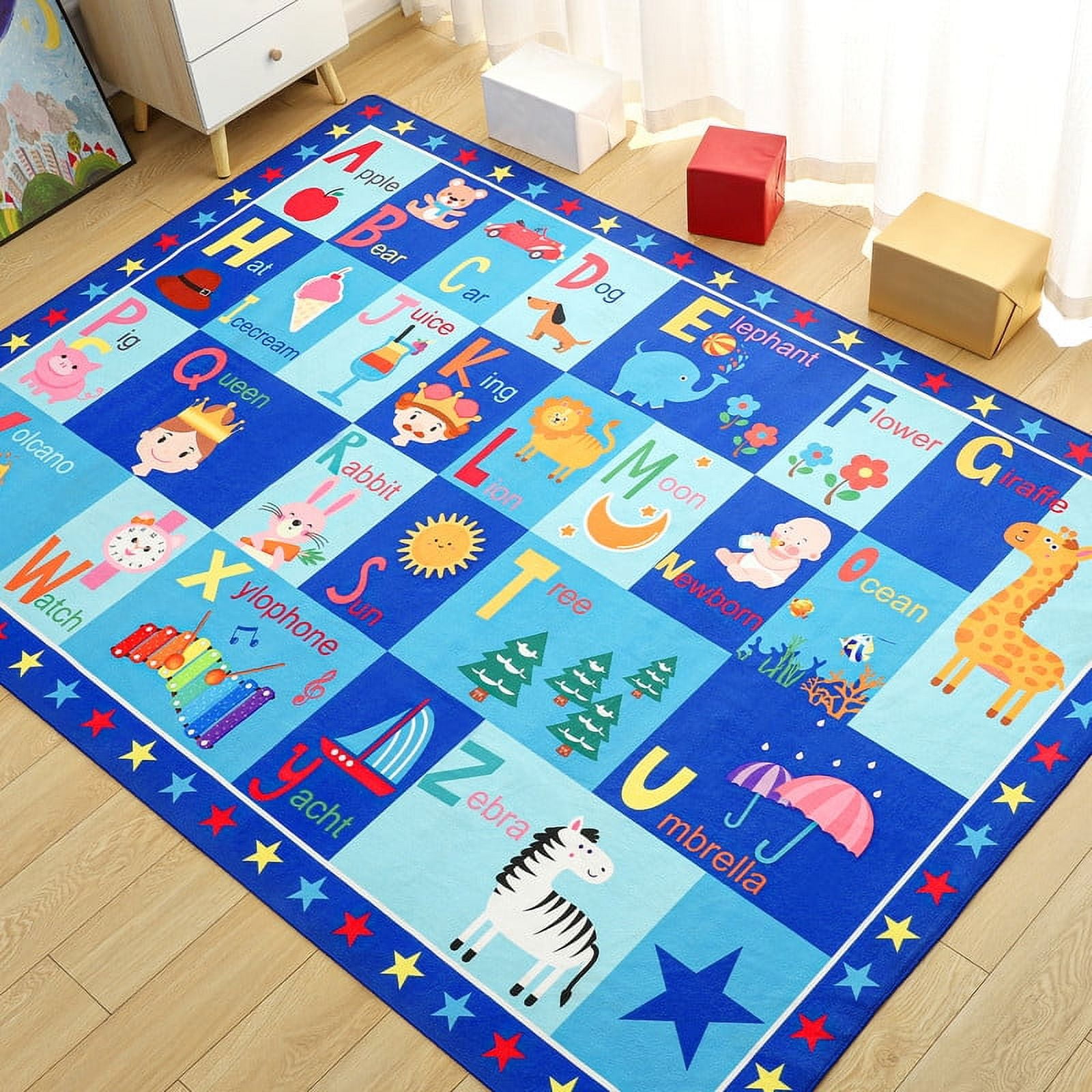 Lochas Kids Carpet Play Mat Educational Learning Rugs for Playing ...