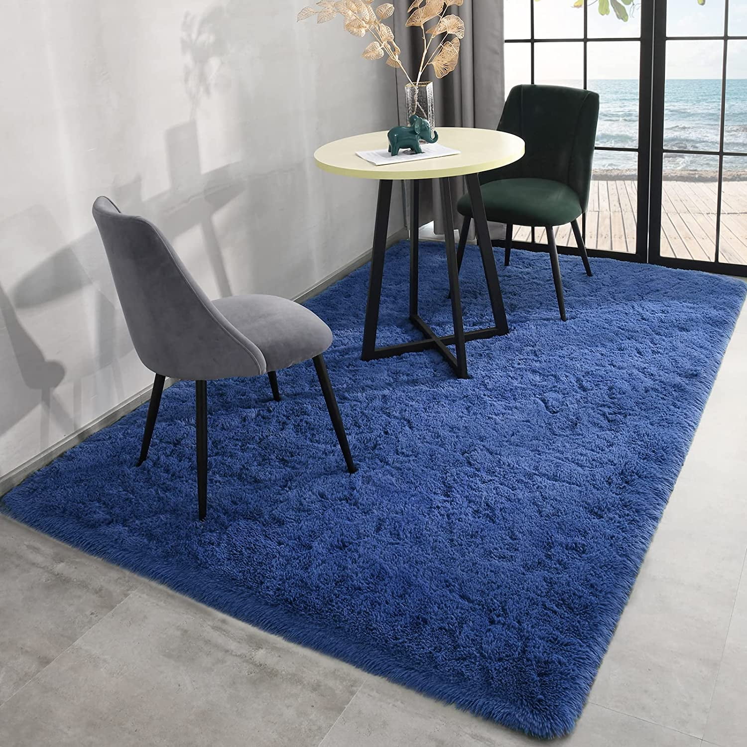 Lochas Soft Fluffy Rug Modern Shag Carpet Fuzzy Shaggy Rugs for Bedroom ...