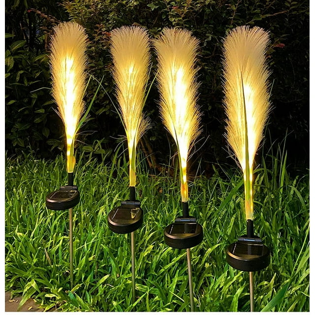 Lochas Solar Reed Lights Outdoor Waterproof Ground Yard Garden ...