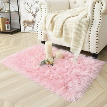 Phantoscope Ultra Soft Faux Fox Fur Series Decorative Indoor Area Rug 3 ...
