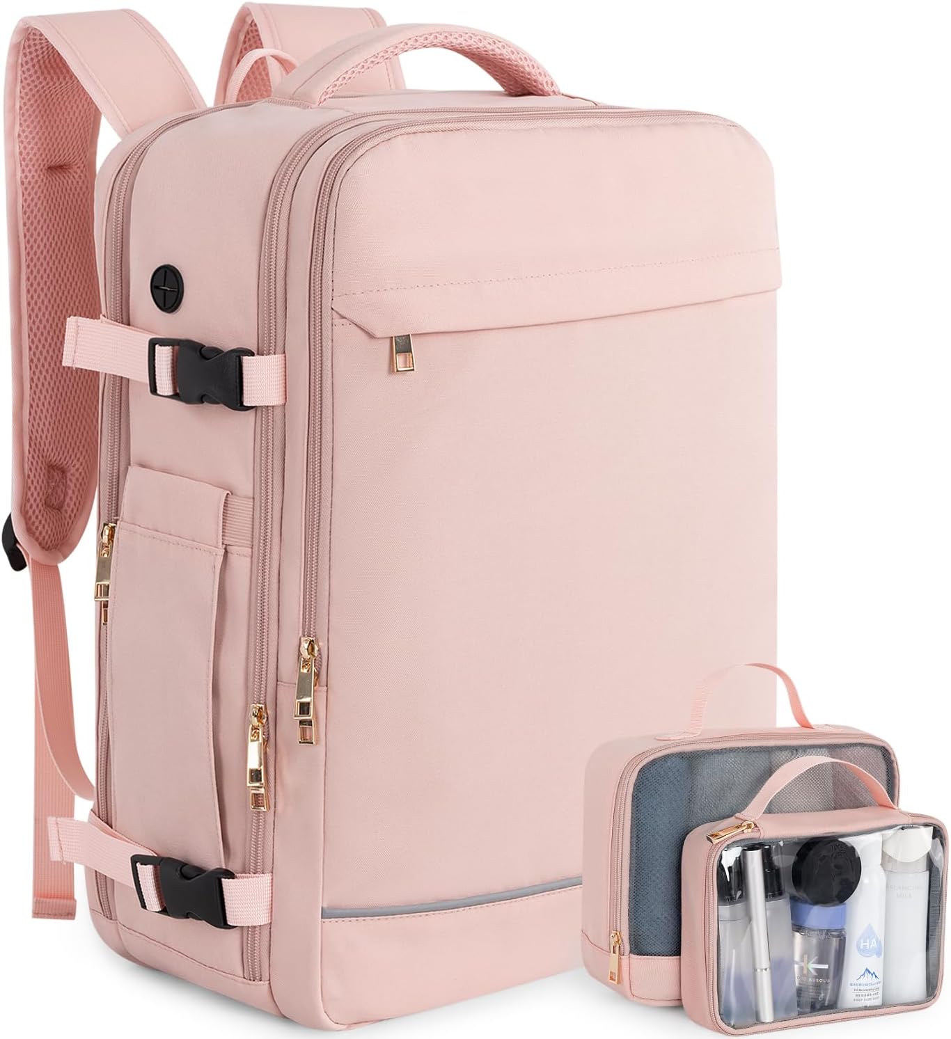 Michael Kors Women's Rhea Medium Color-Block Logo Backpack- Pink ...