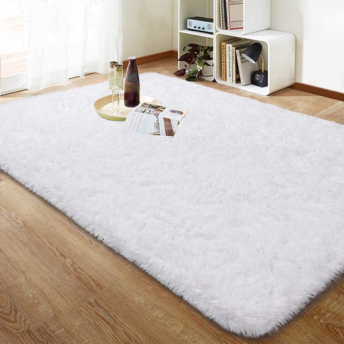 Lochas Ultra Soft Modern Area Rugs Fluffy Plush Living Room Carpets for ...