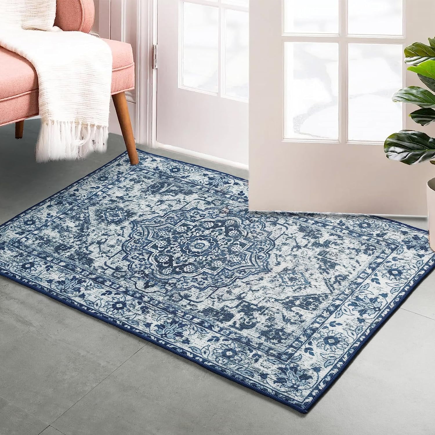 Lochas Vintage Bohemian Area Rug for Living Room, Kids Woven Decorative ...