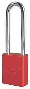 Lock A1107RED Safety Lock-Out Padlock, Aluminum, Red (Fivе Расk ...