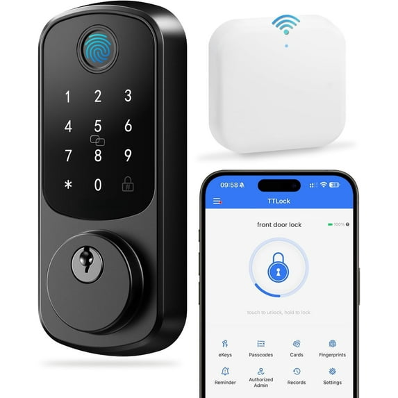 Lock B200 WiFi Version, Fingerprint Keyless Entry Door Lock, App Remote ...