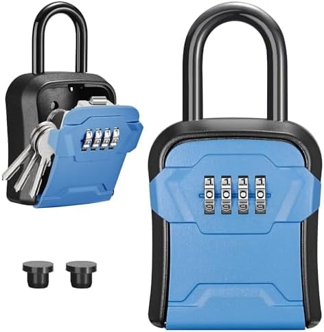 Lock Box, Key Lock Box Wall Mount & Portable Combination Lockbox with ...