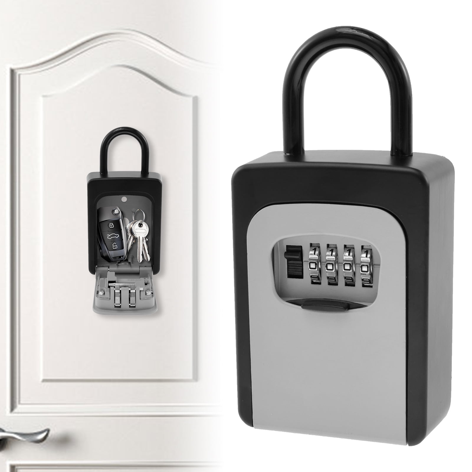 Lock Box Large Key Lock Box Resettable Combination Code Lockbox ...