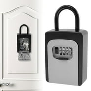 Iron Lock Waterproof Key Box - 4-Digit Combo, Removable Shackle ...