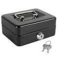Lock Box, Steel Mini Piggy Bank Safe Box with Key Lock for Kids Cash ...