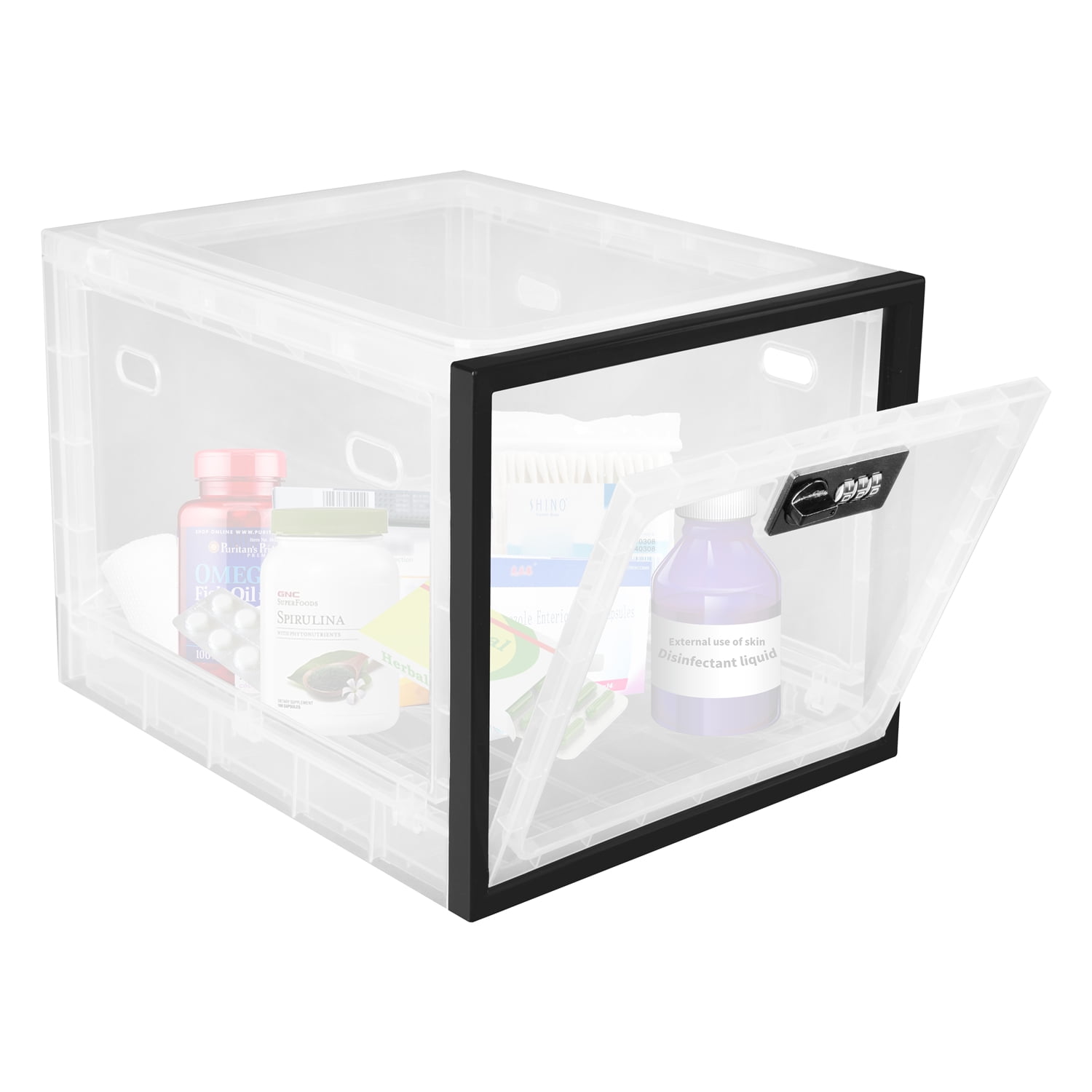 Lock Box for Medicine Safe, Medication Lock Box,Lockable Storage Box ...