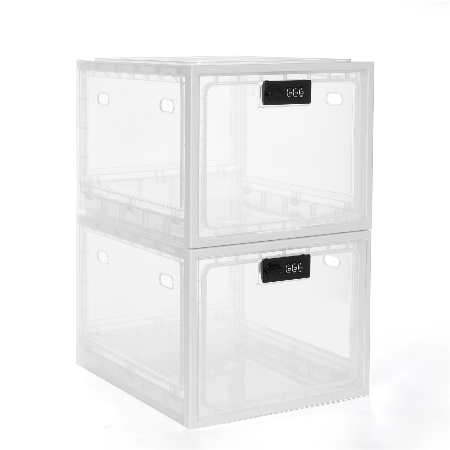 Locbbie Lockable Storage Box, 12.6L Medication Lock Box, Cell Phone ...