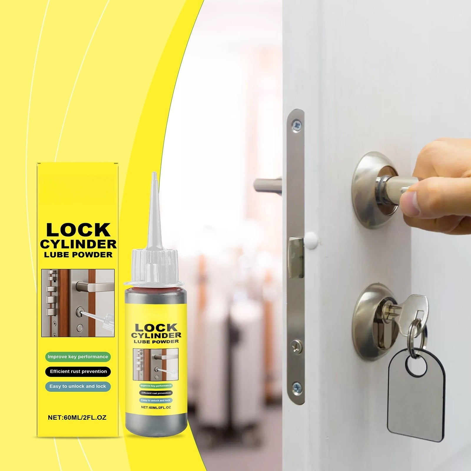 Lock Core Lubricant Spray Dry Powder Lock Key Smooth Purpose ...