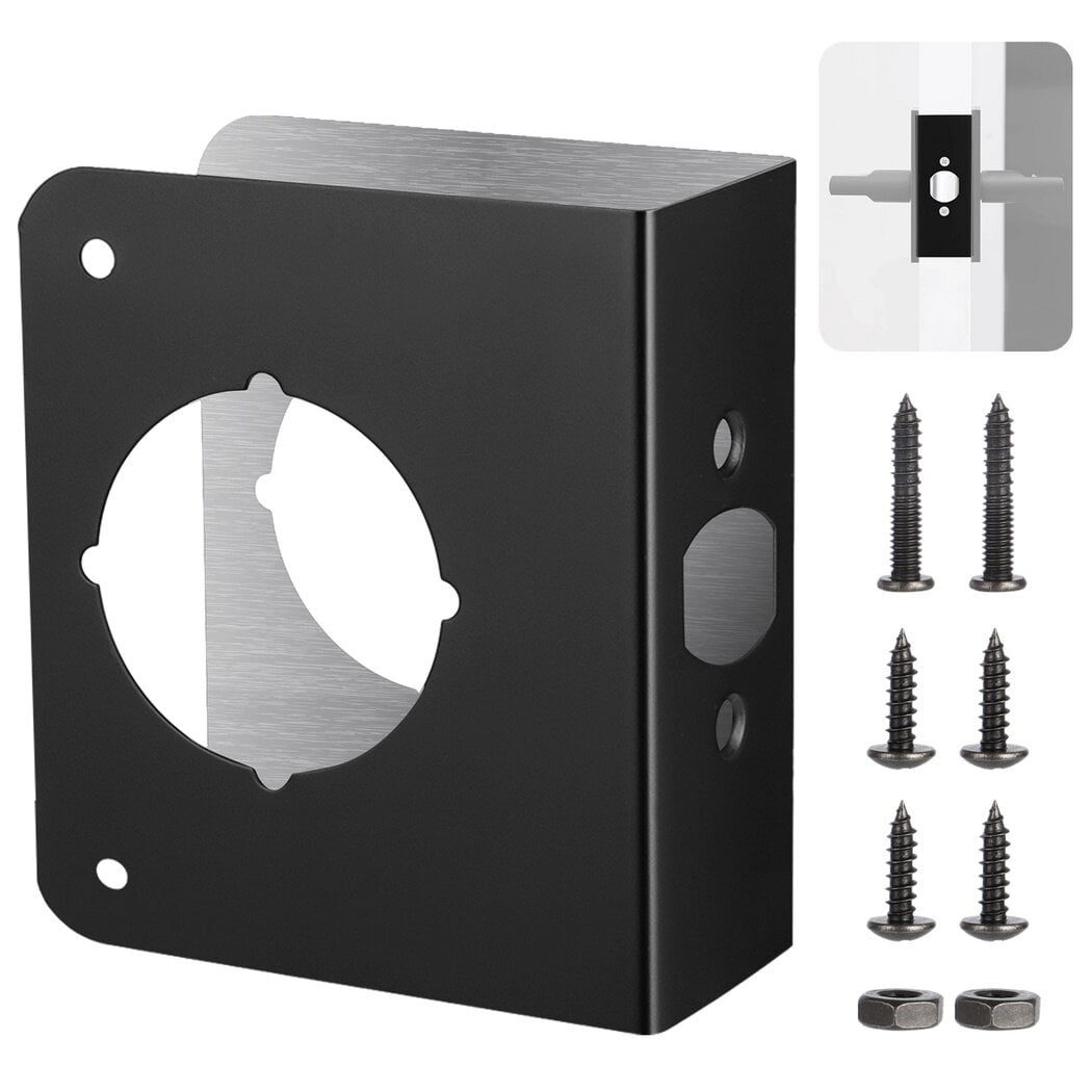 Lock and Door Reinforcer, Door Lock Reinforcement Plate, Stainless ...