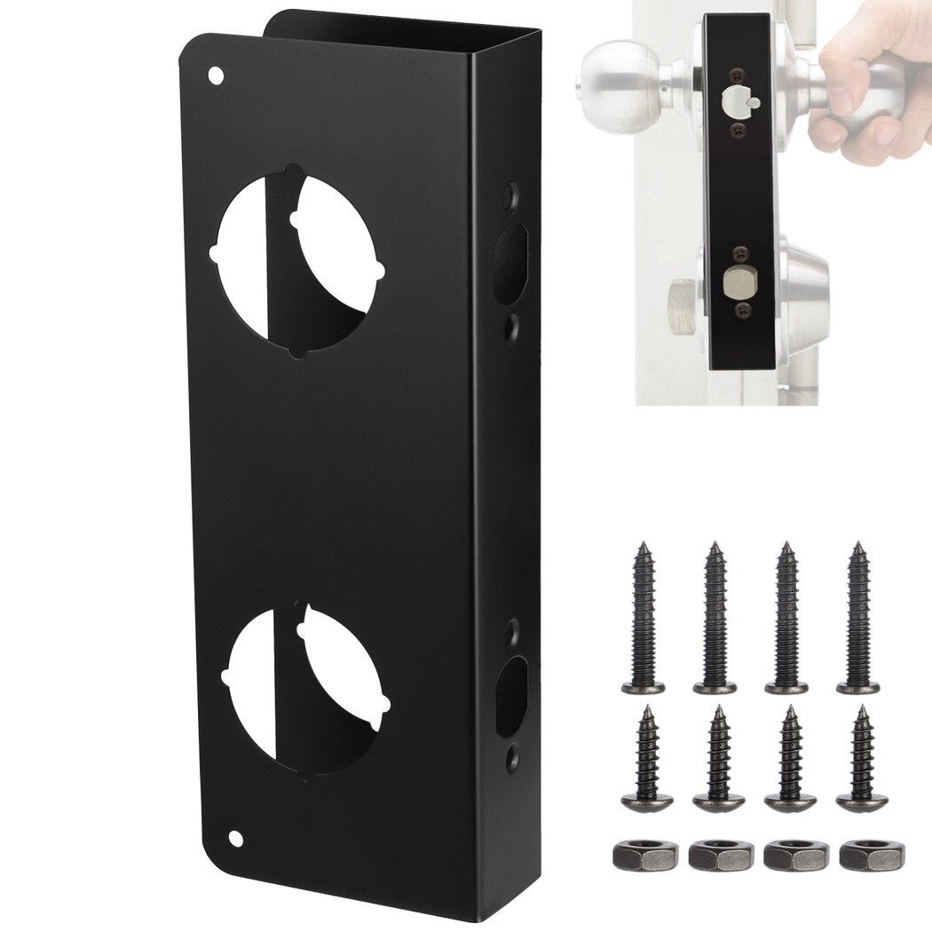 Don-Jo CW81S Classic Wrap Around for Cylindrical Door Lock with 2-1/8 ...