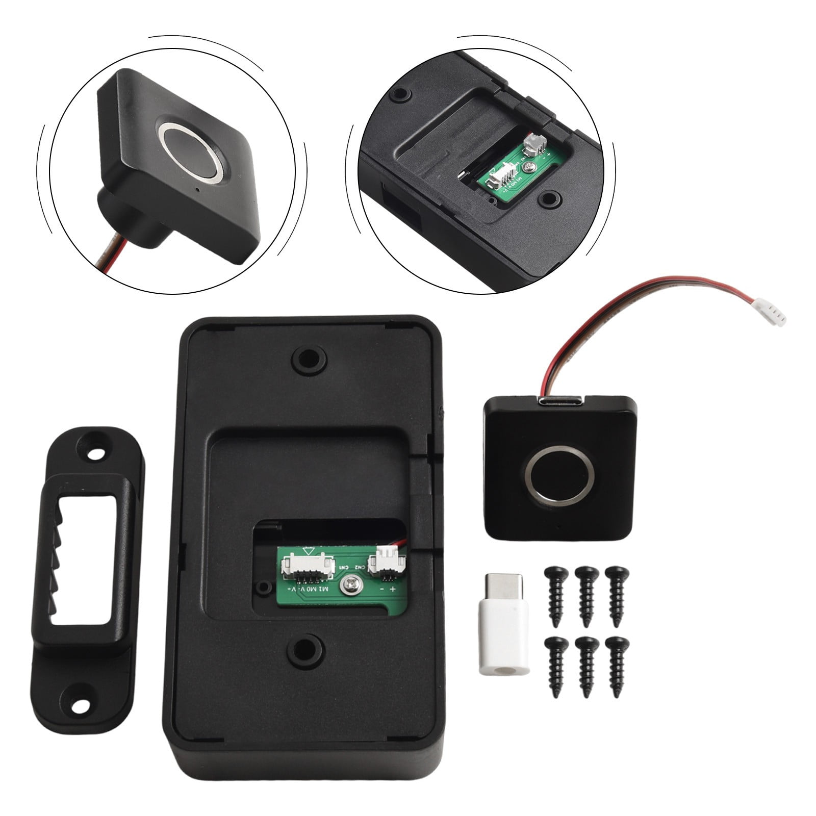 Lock Drawer Cabinet Biometric Fingerprint Lock Drawer Electronic Lock ...