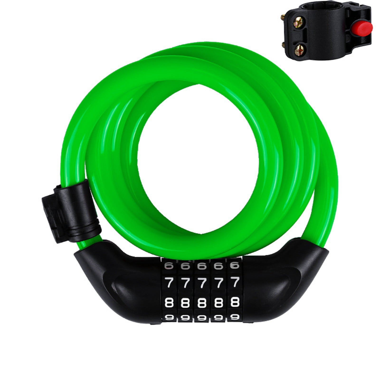 Lock Electric Vehicle Five Digit Password Lock Mountain Bike Bar Wire ...