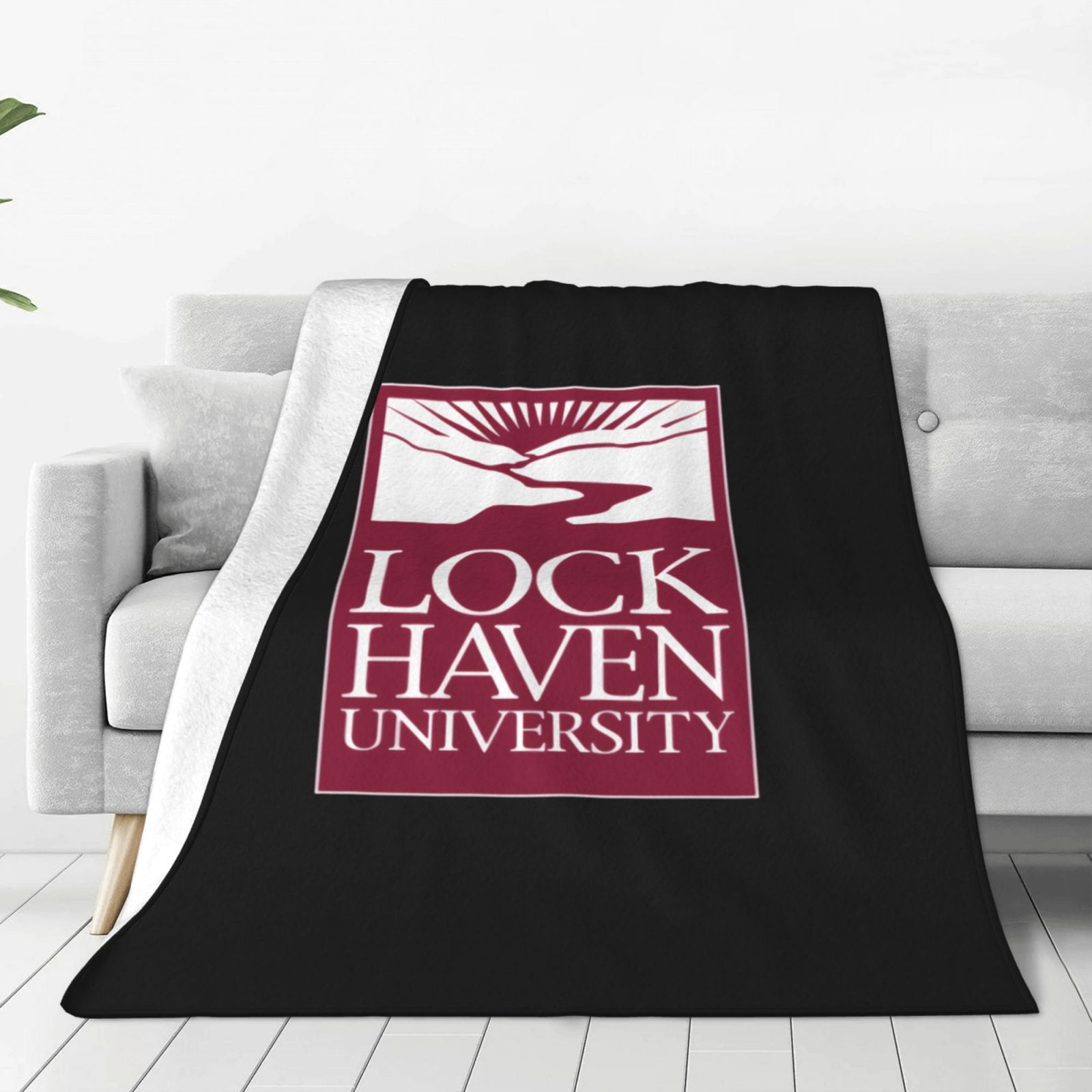 Lock Haven A University Logo Blanket Large Luxury Fleece Soft Anti ...