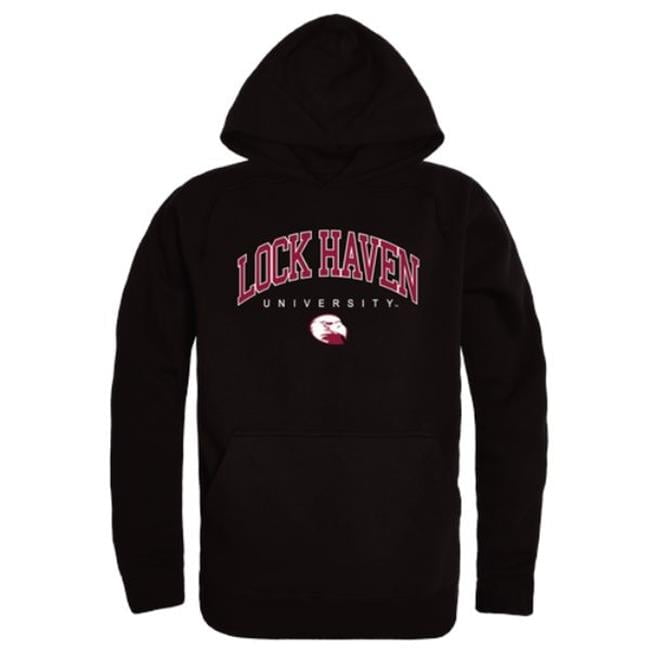 Lock Haven University Bald Eagles Campus Hoodie, Black - Large ...