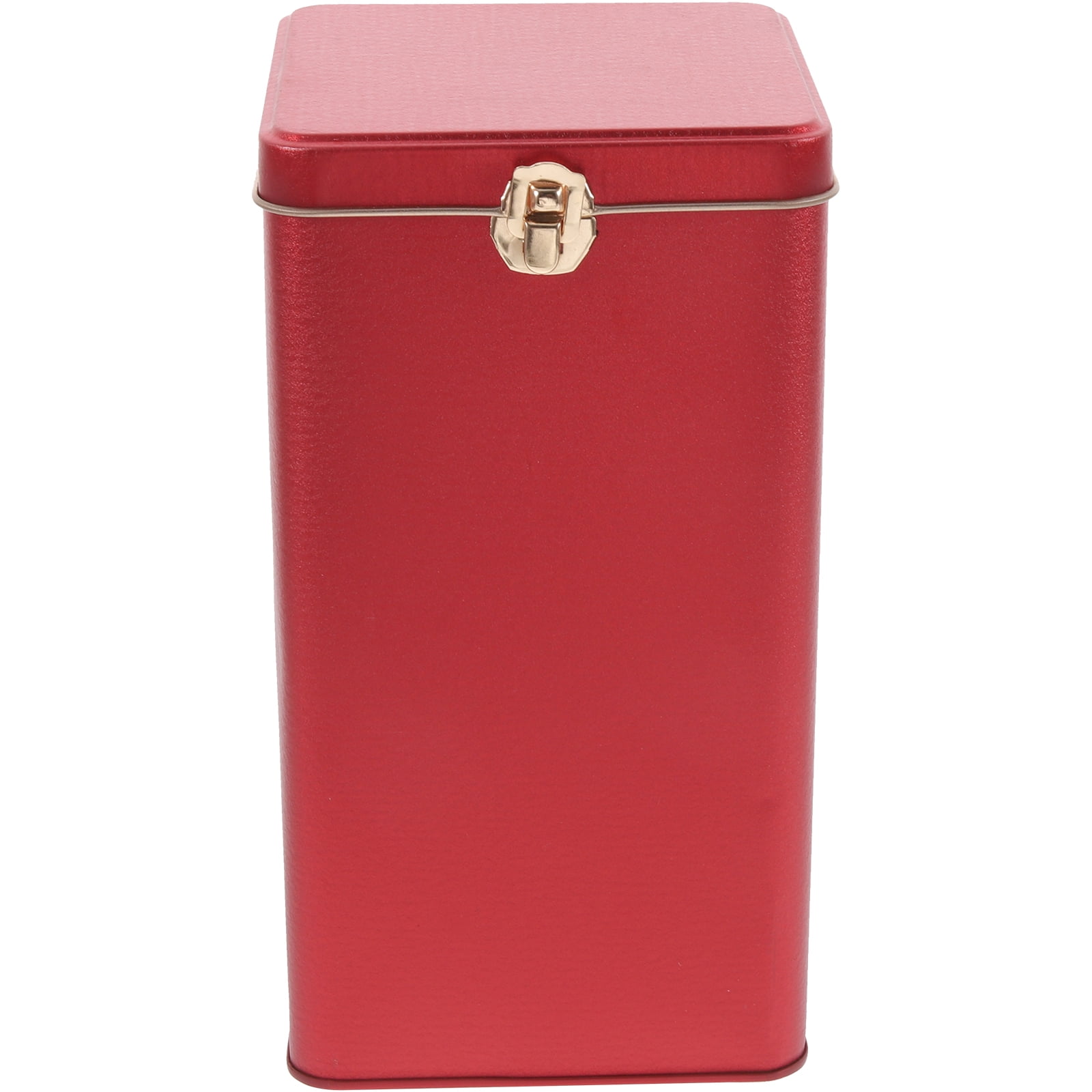 Lock Iron Cans Tin Boxes Metal Storage Container Kitchen Pantry Hutch ...