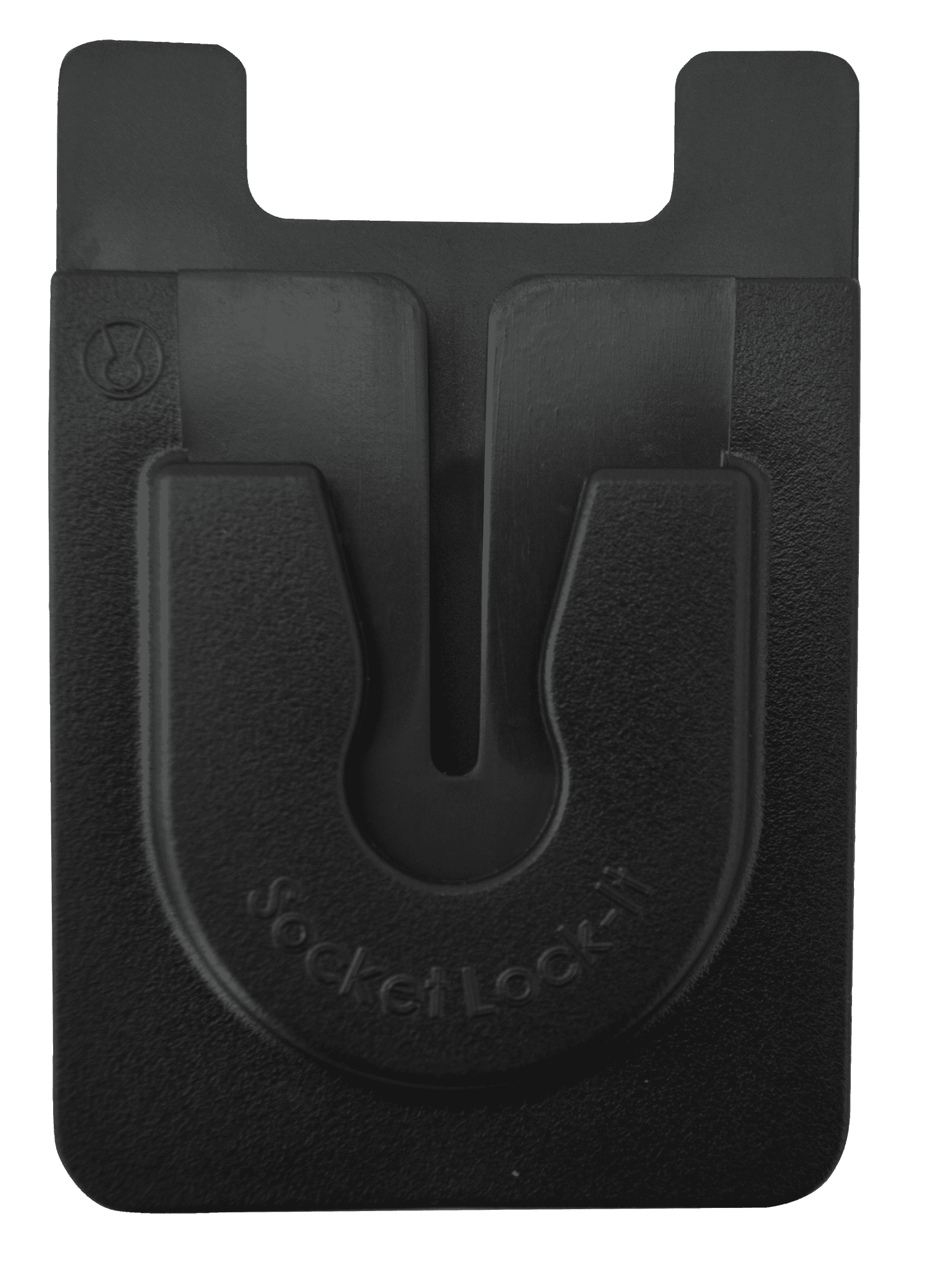Lock-It Black: Exchangeable Phone Wallet, Velcro, Wireless Charging ...