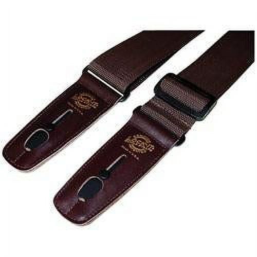 Lock-It Straps 2" Locking Guitar Strap Brown - Walmart.com