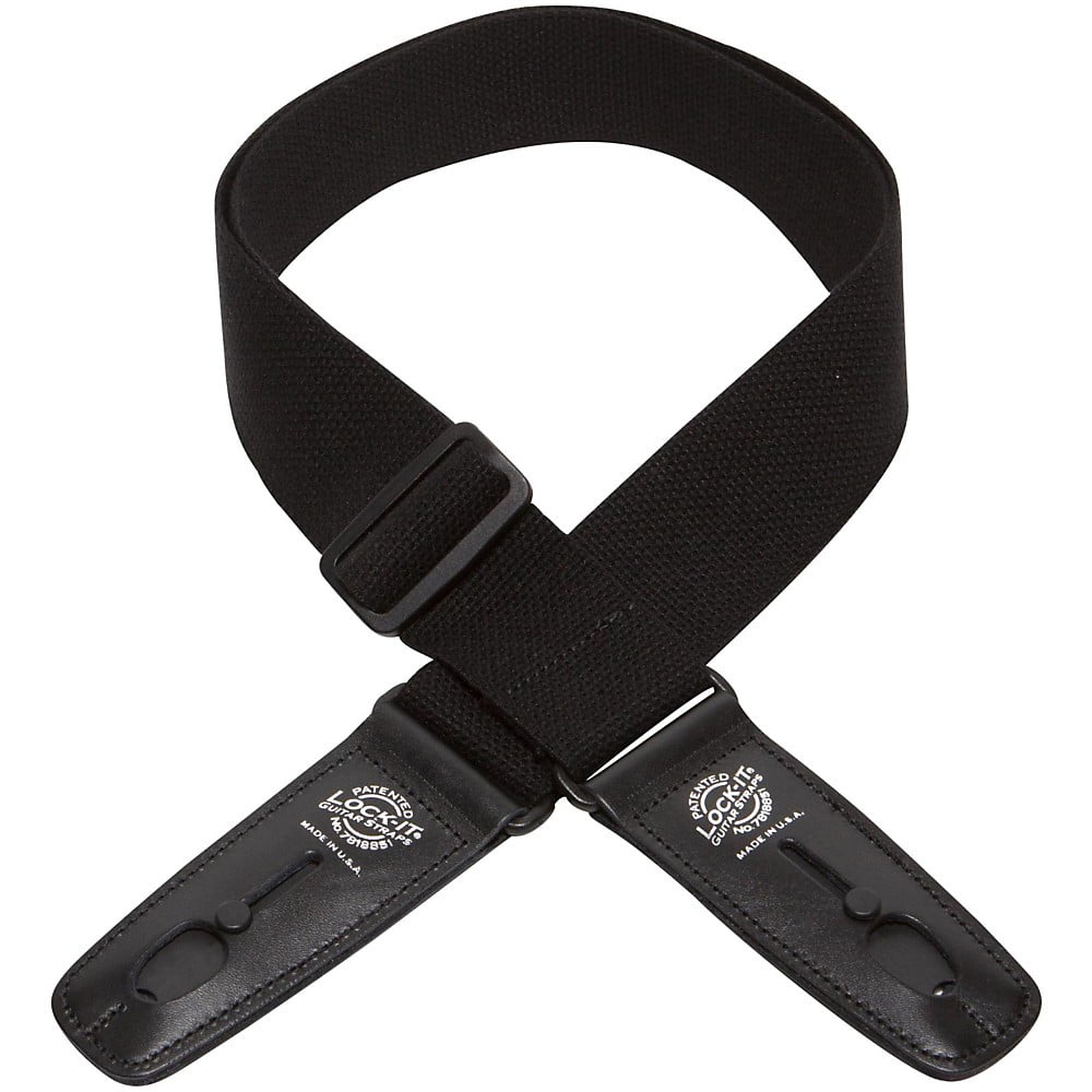 Lock-It Straps Professional 2" Black Cotton Strap w/ Locking Ends ...