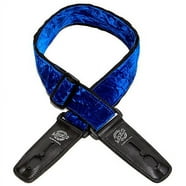 Lock-It Straps Jacquard 2" Locking Guitar Strap White/Blue Stars ...