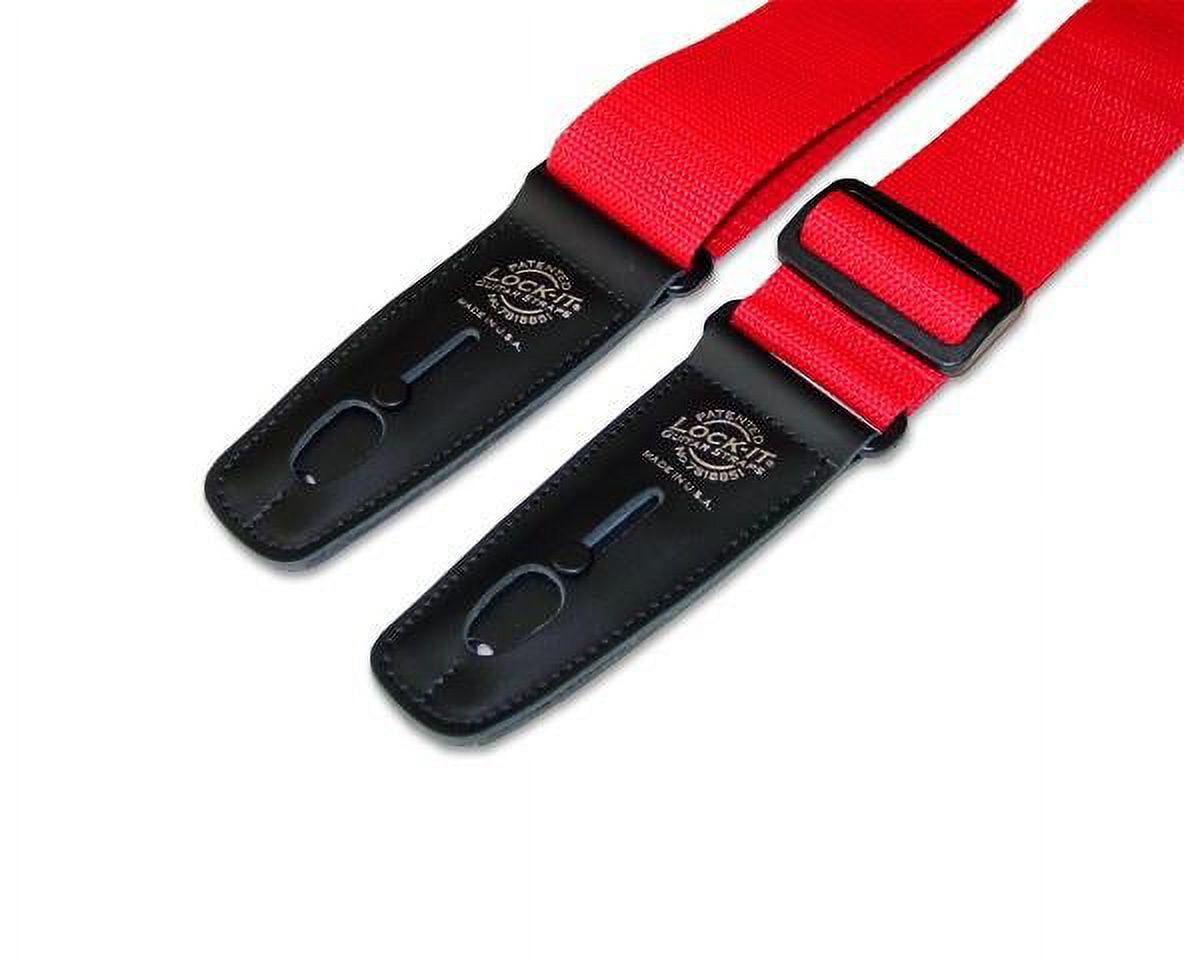 Lock-It Straps Professional 2-Inch Polypro Strap w/ Locking Ends - Red ...