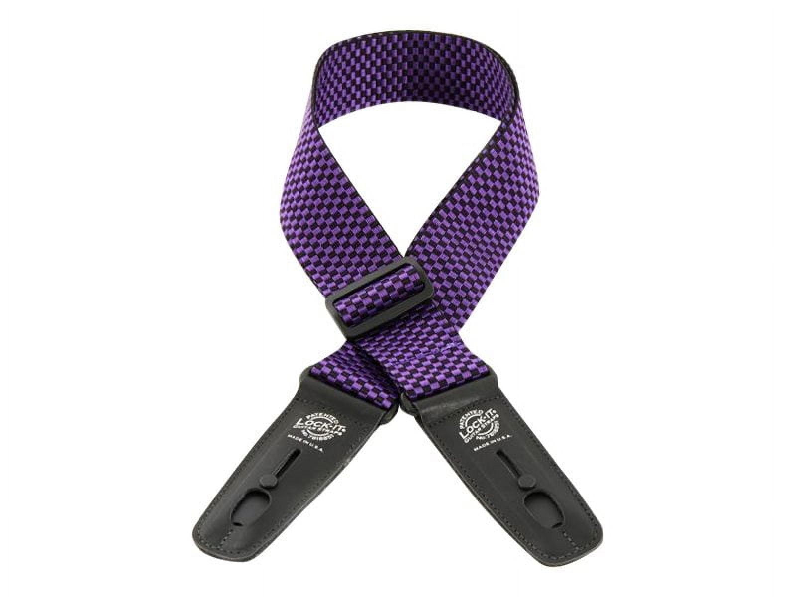 Lock-It Straps Professional 2-Inch Purple Checker Polypro Strap w ...