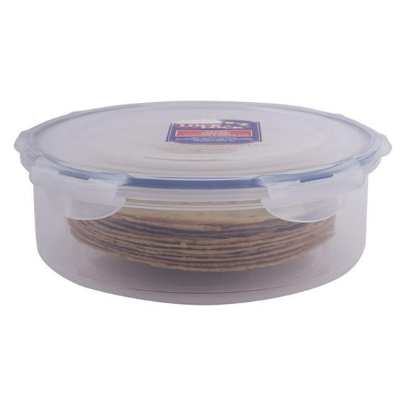 Lock & Lock Round Storage Container - Clear, 2.5 L Single 8.6 x 8.6 x ...