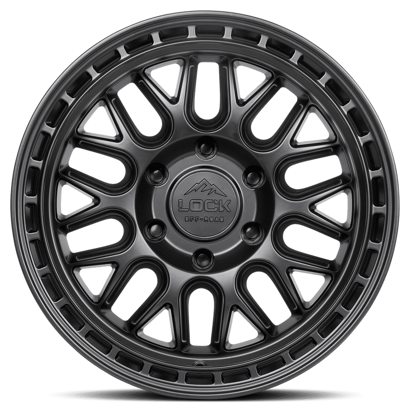 Lock OffRoad For Onyx 17x9 6x139.7 -12et 106.2 Matte Black w/ Matte ...