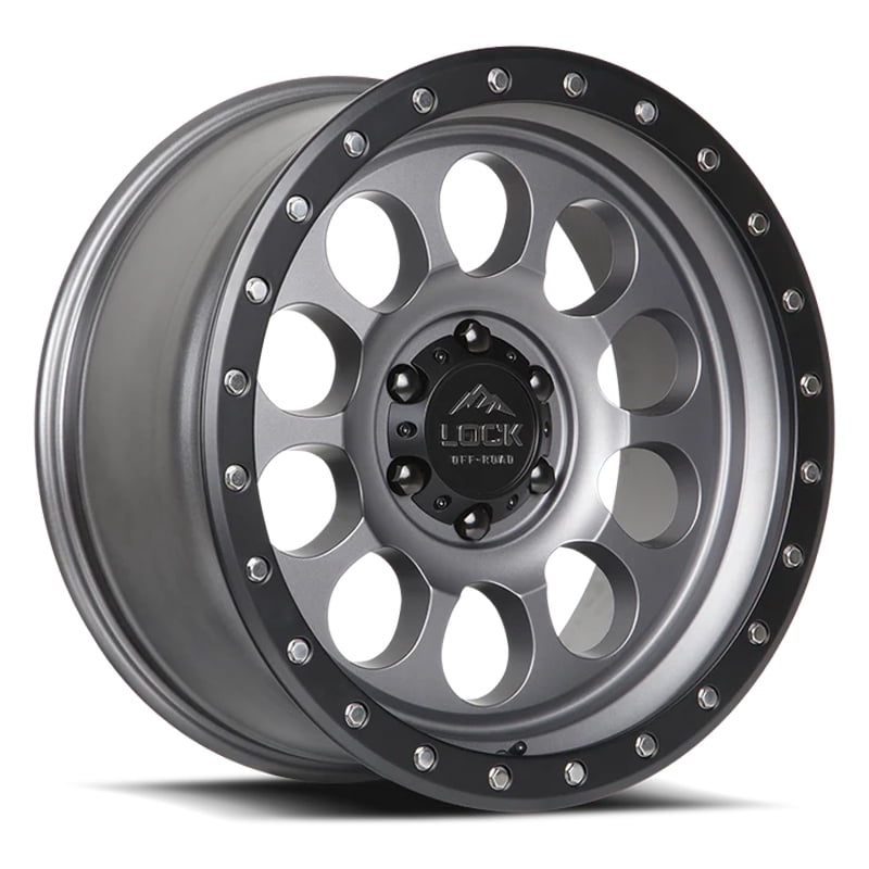 Lock Offroad 50Cal Matte Gray Wheel 6x139.7 20x9 -12et Off Road Truck ...