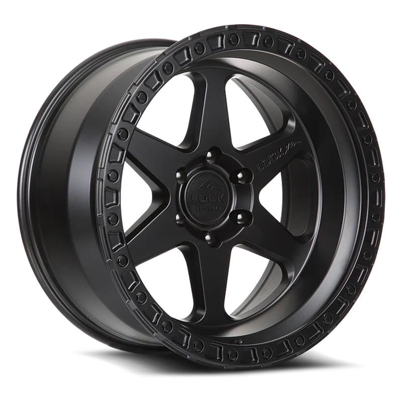 Lock Off-Road OLYMPUS 17X9 6X139.7 -12mm Matte Black Wheel Rim 17" Inch ...