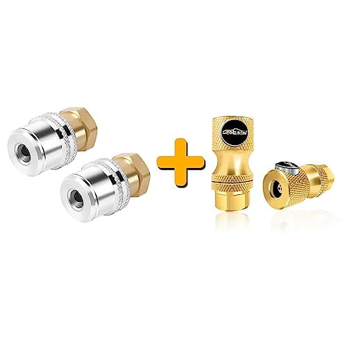 Lock On Air Chuck,1/4FNPT Closed Flow Brass Tire Chuck and Locking Air ...