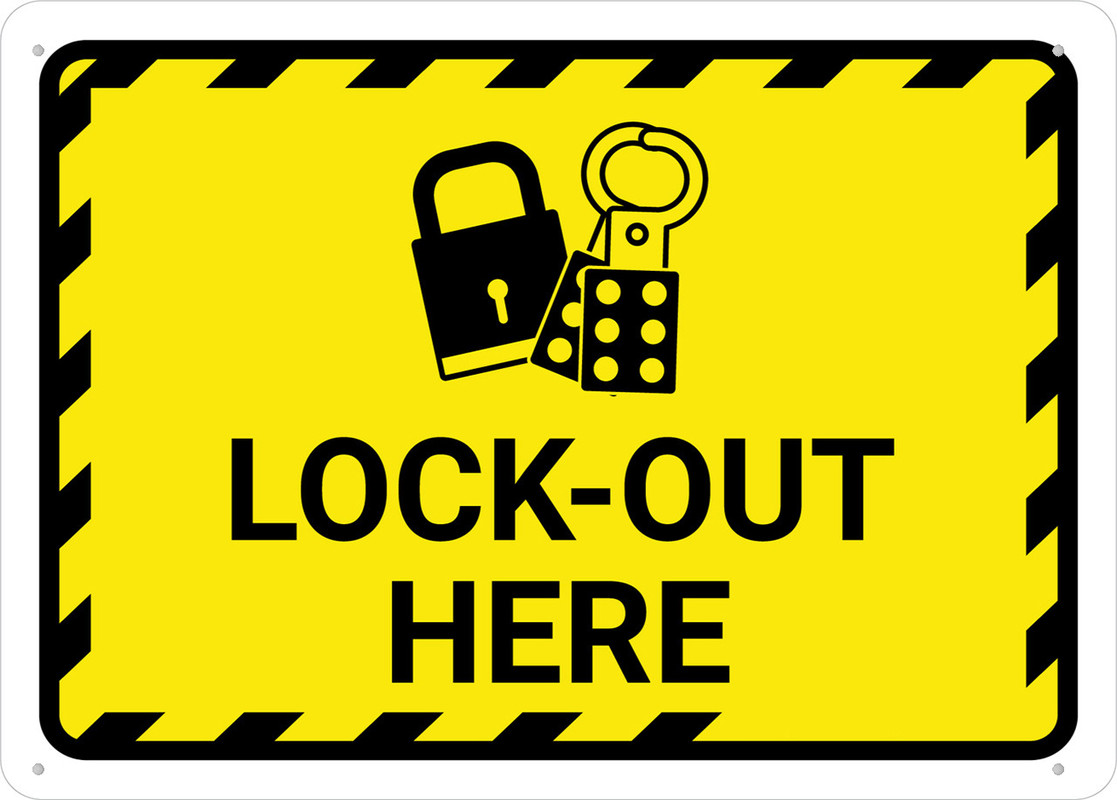 Lock Out Here Sign Outdoor Metal Sign - 12 X 8 Metal Signs For Business ...