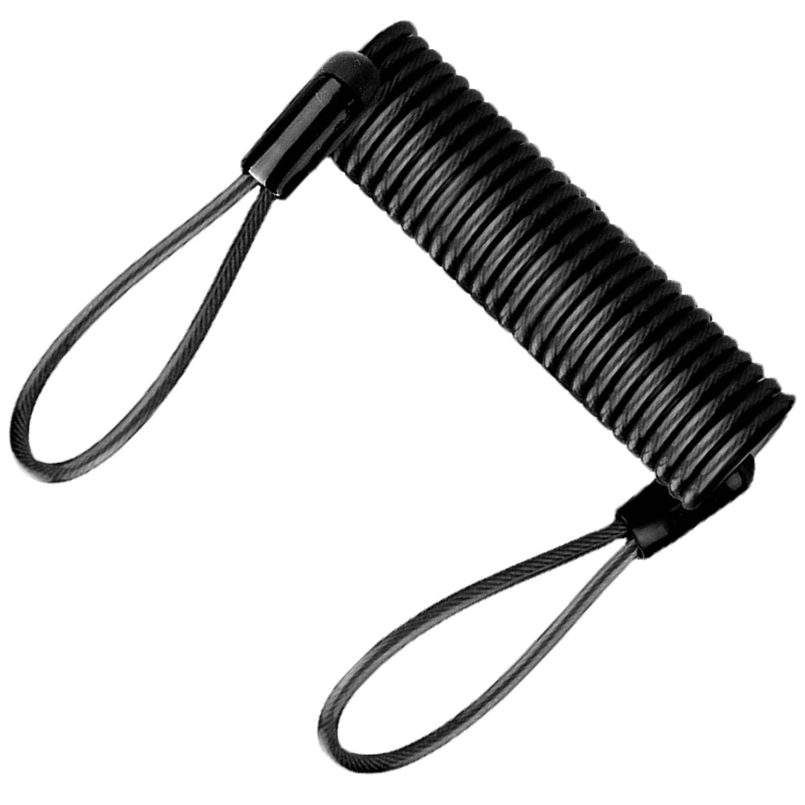 Lock Reminder Cable | Double Ring Safety Cable For Lock | Motorcycle ...