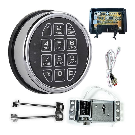 Lock Replacement Chrome Digital Keypad Electronic Lock - Walmart.com