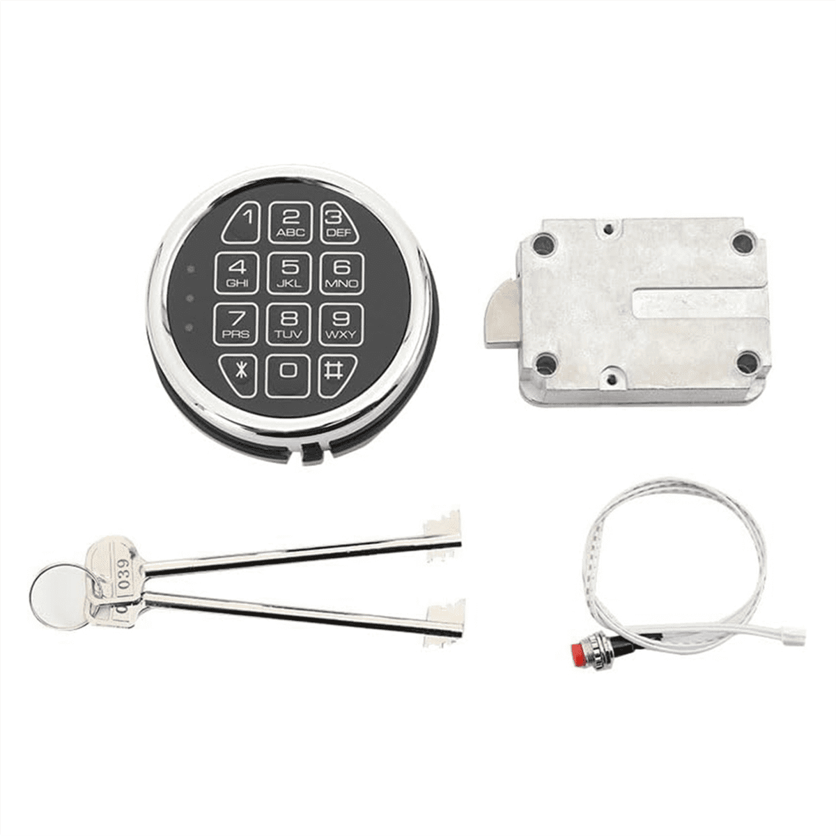 Lock Replacement Solenoid Lock,Chrome Digital Electronic Keypad Lock ...