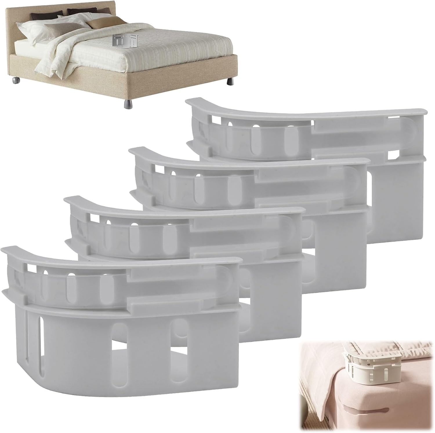 Lock Sheet Holders 4PCS, Keep Sheets Tight Heavy Duty Bed Sheet Holder ...