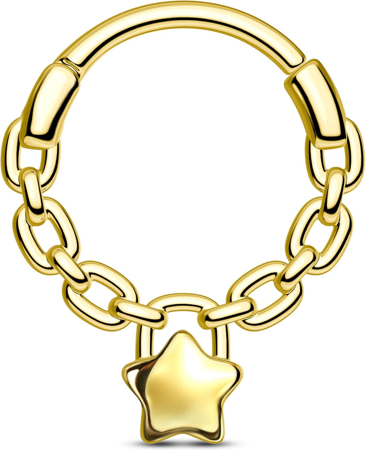 Lock Star Septum Rings, 16G Septum Jewelry, CuteEarrings for Women ...