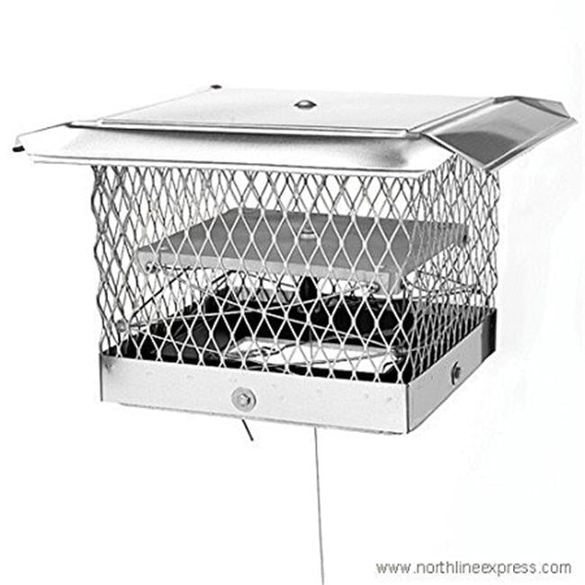 Lock-Top 9512 8 x 8 in. Stainless Steel Lock-Top II Chimney Cap-Damper ...