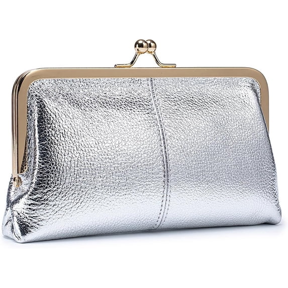 Lock Wallet for Women, Multi-card Slots Card Holder Clutch Purse Travel ...