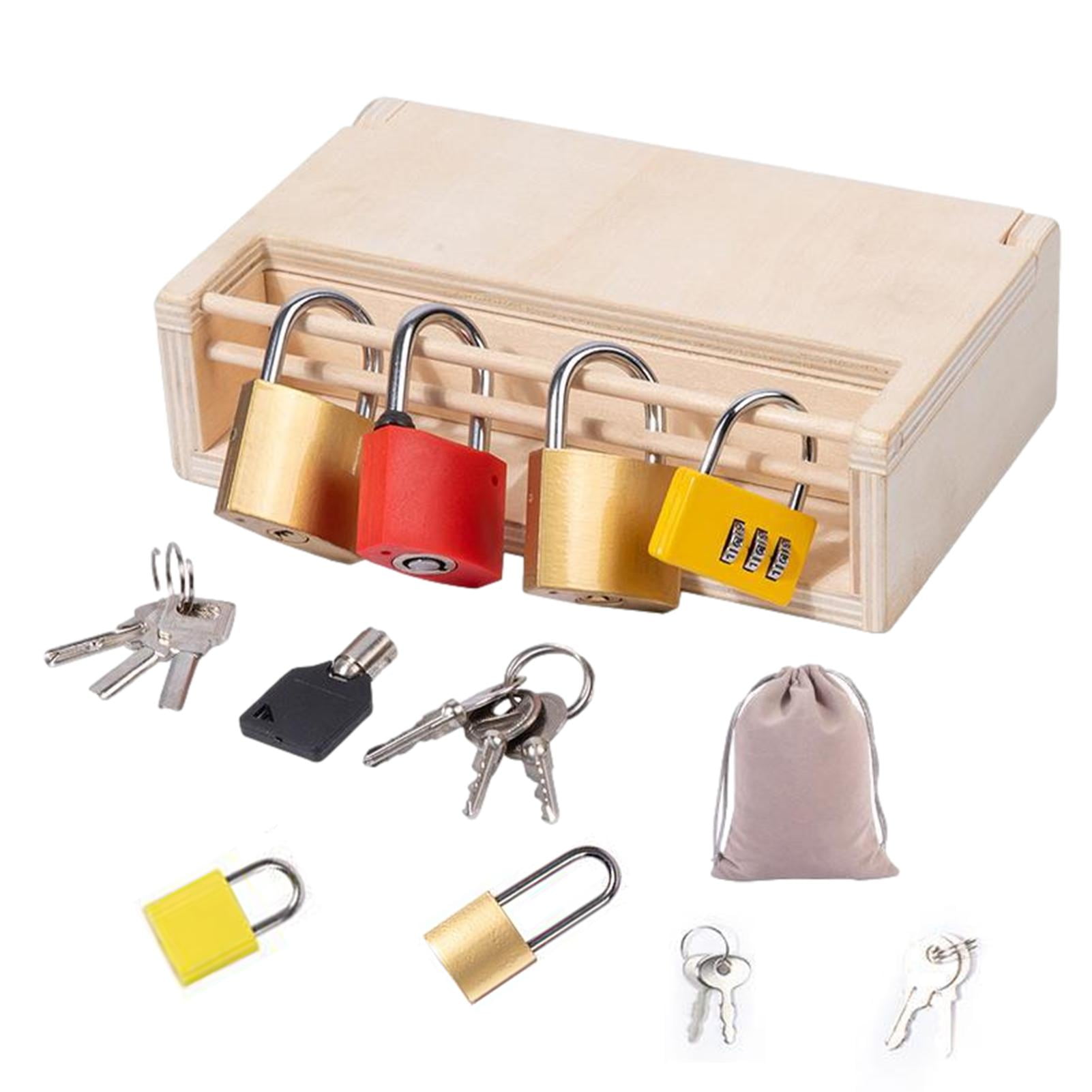 Lock and Key Toy | Lock Set Keys | Educational Wooden Learning ...