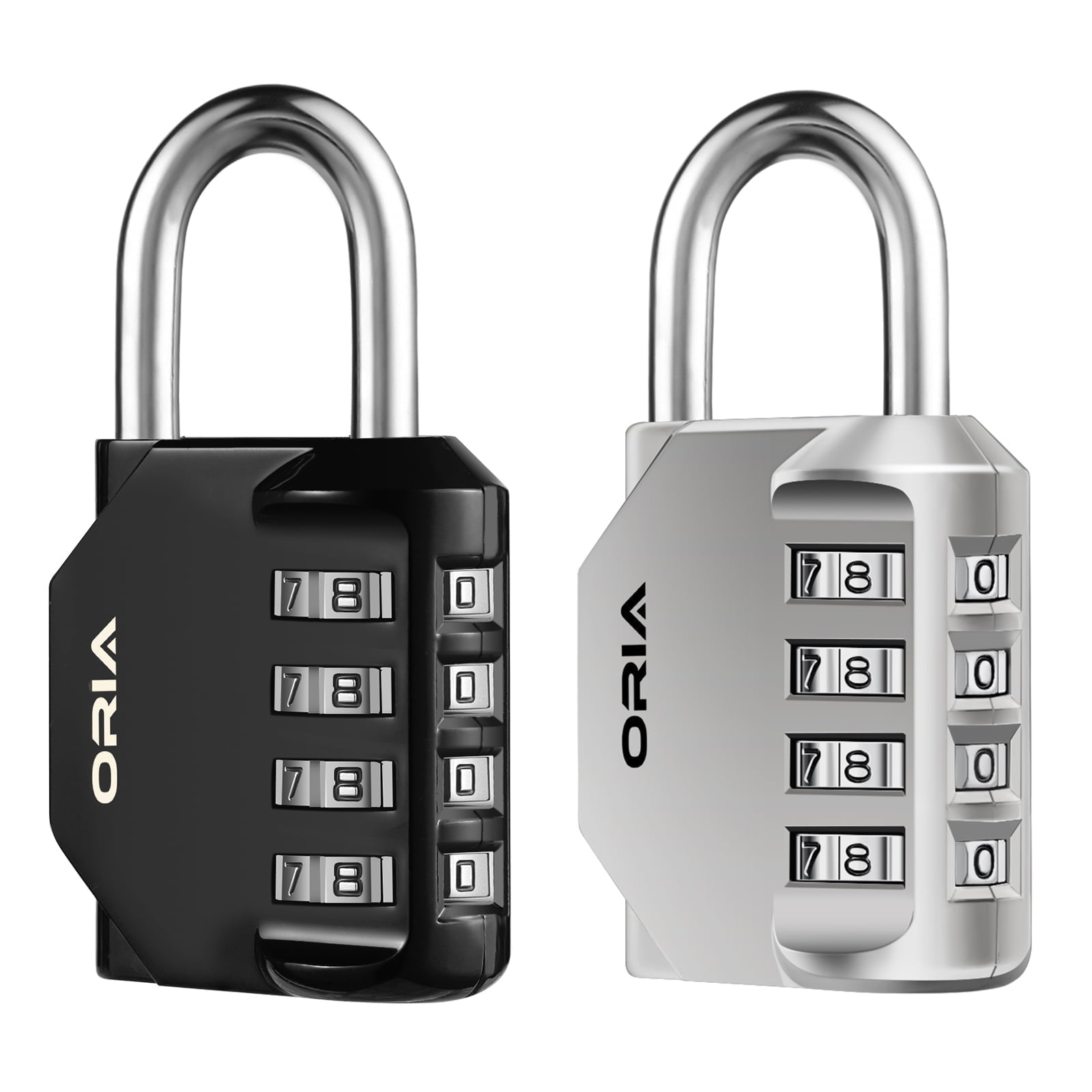 4-Digit Combination Padlock for Home, Office, Gym, Warehouse - Black ...