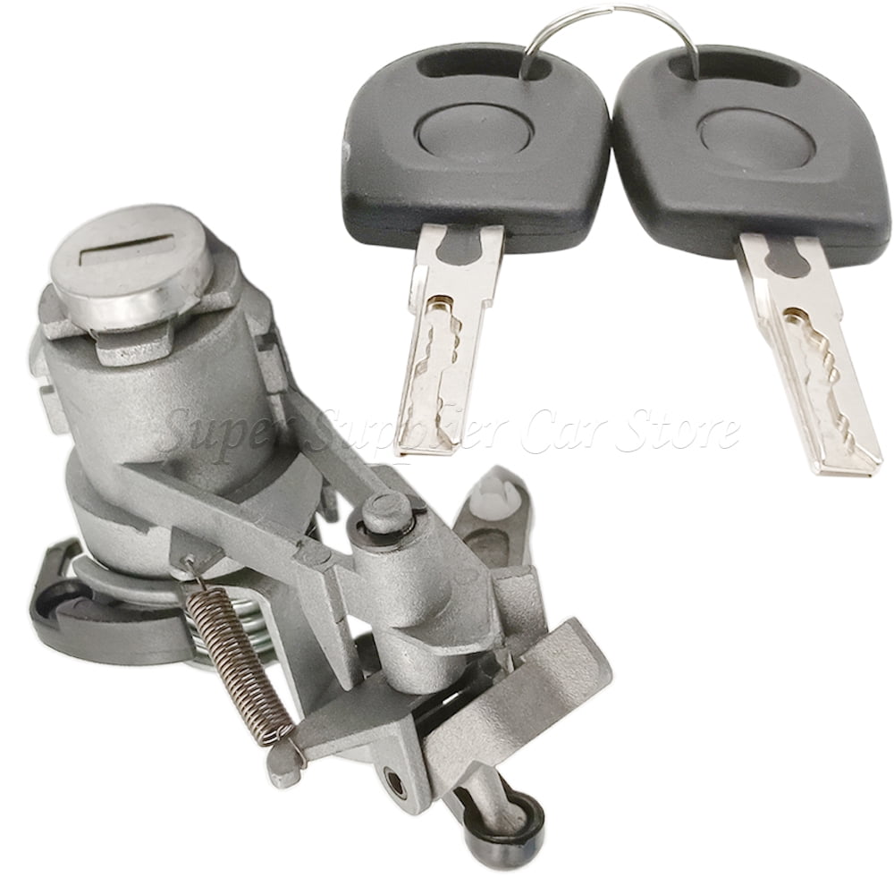 Lock with two keys - Rear tailgate handle and lock key, VW Golf Sharan ...