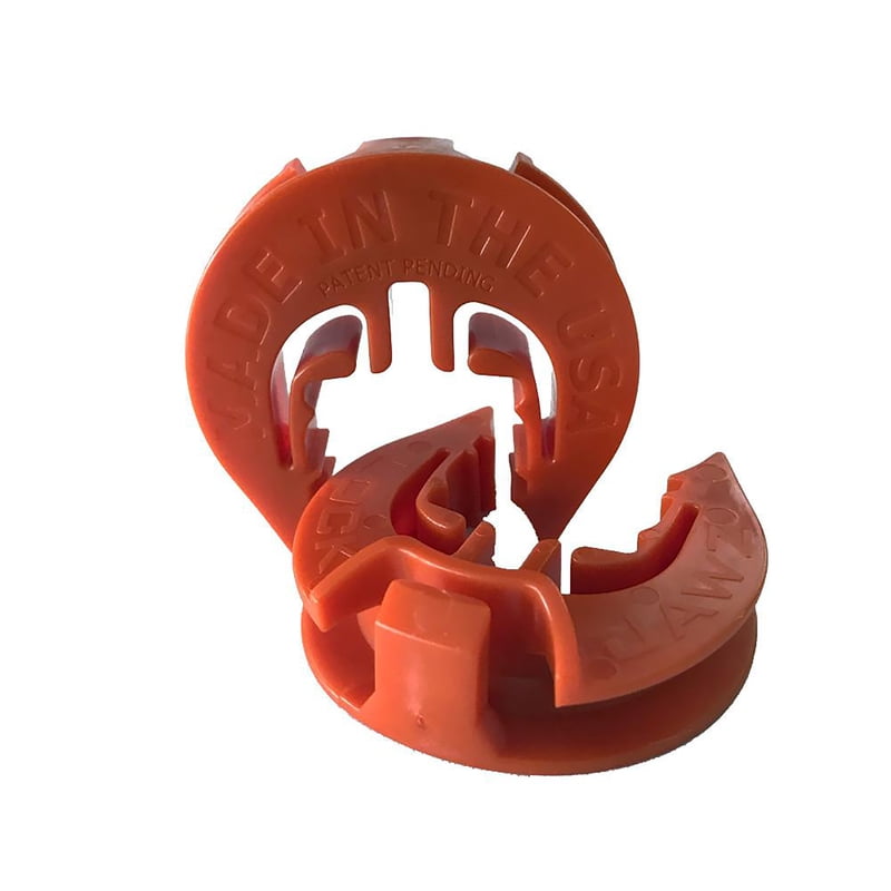 LockJawz Corner & In-Line Orange HDPE T-Post Electric Fence Insulator ...