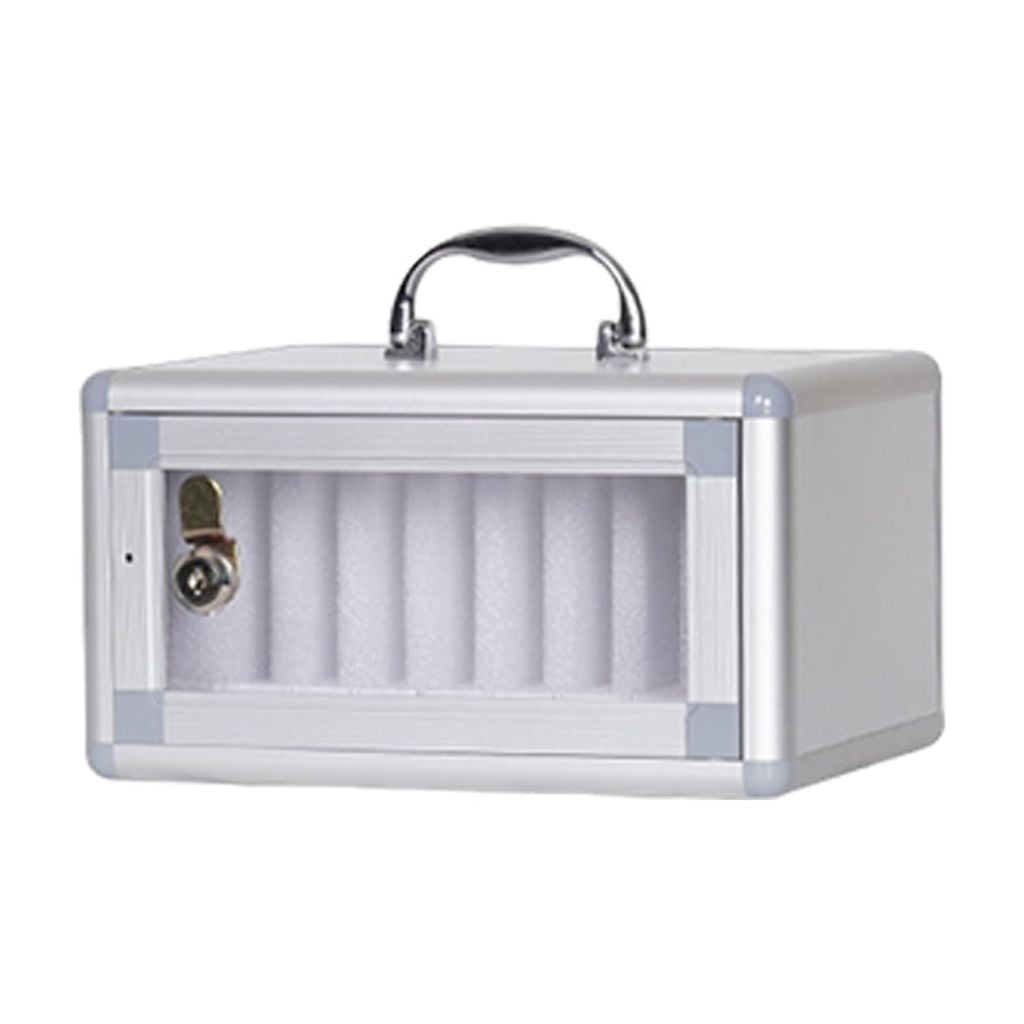 Lockable Clear Door Phone Storage Cabinet Wall Mounted Aluminum Alloy ...